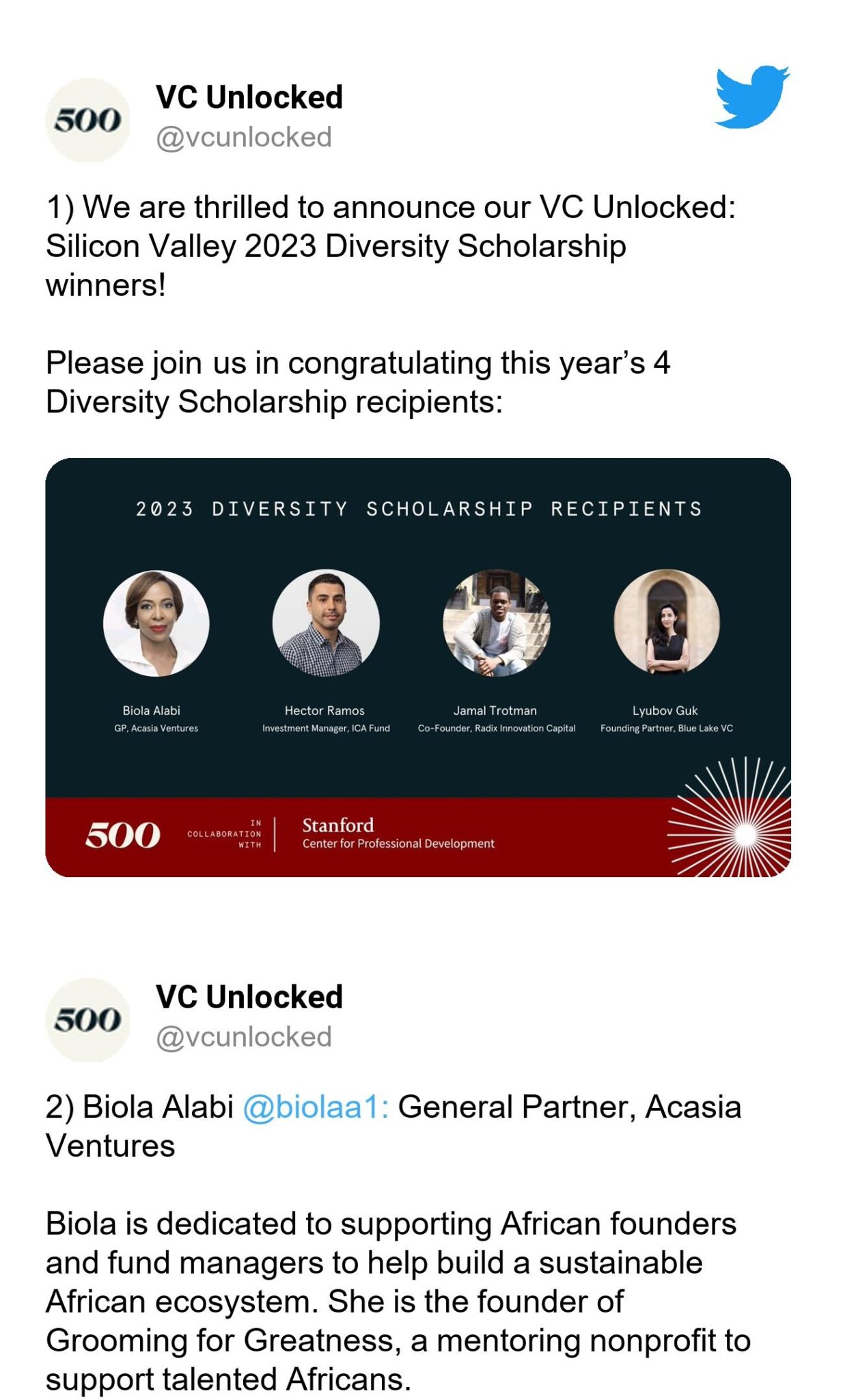 Another Crown To The List: Phenomenal Biola Alabi Receives Silicon Valley Scholarship ...
