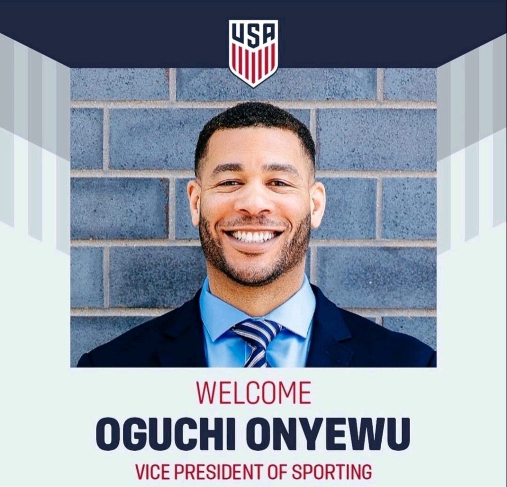 Nigerian-American Oguchi Onyewu Becomes First Vice President For U.S ...