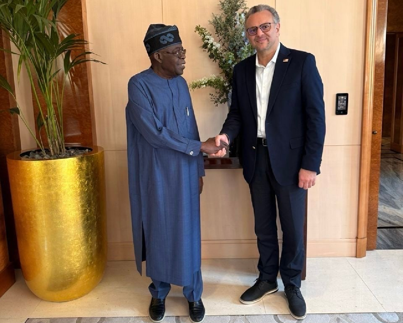 Tinubu Meets US Advisor - Massad Boulos In France - Gatekeepers News