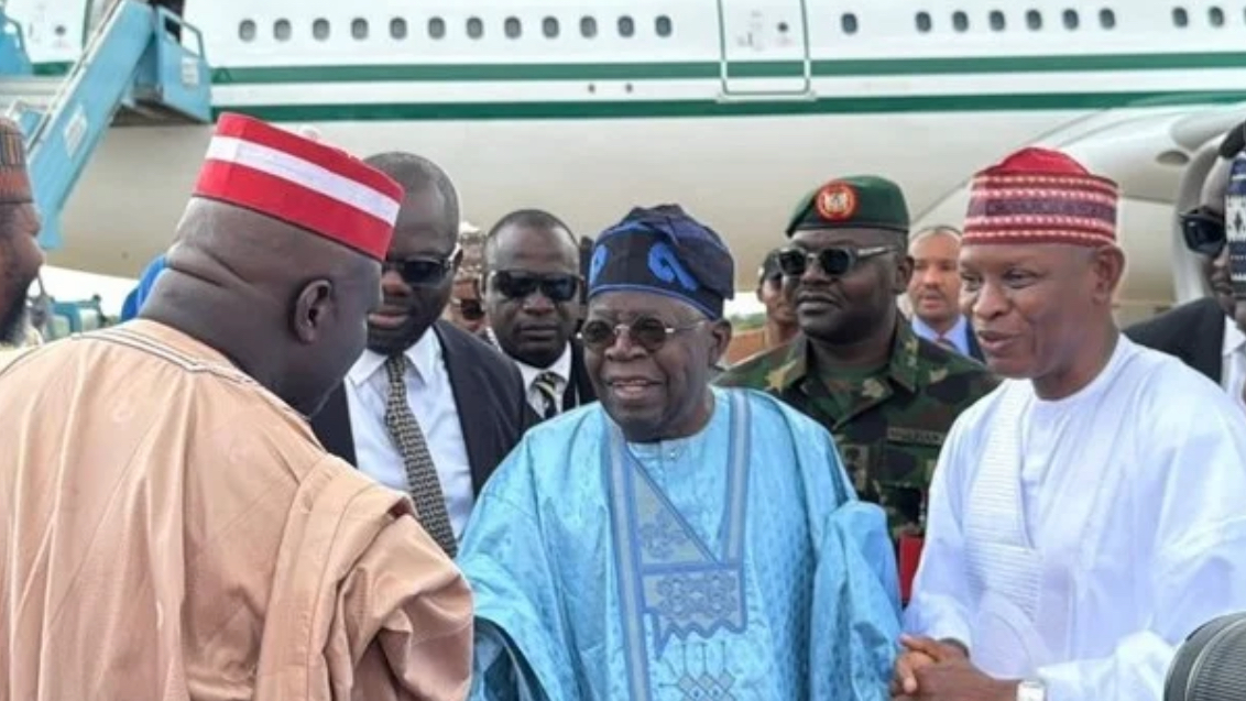Tinubu Arrives Kano To Pay Condolence Visit To Dantata Family ...